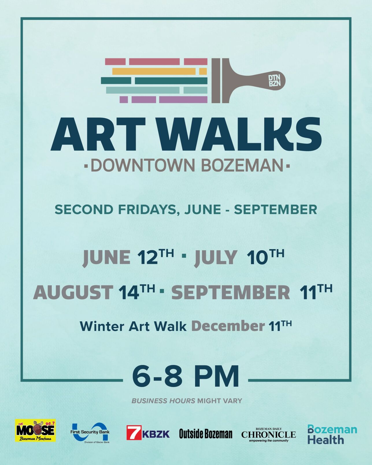 Downtown Bozeman 2025 Art Walks Series – THIS FRIDAY, June 12th | Arts ...