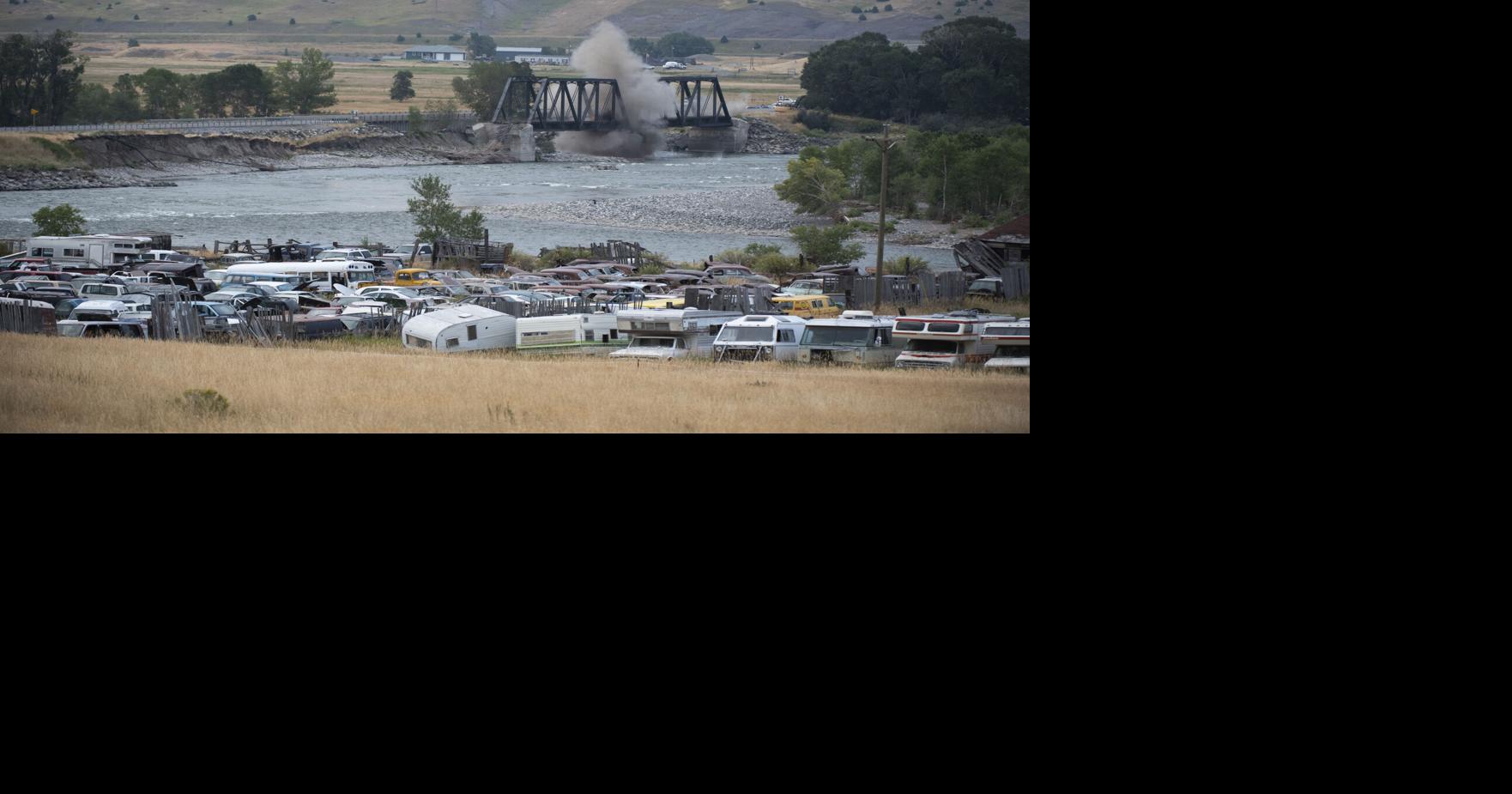 Old railroad bridge explosion damages neighboring bridge, closes ...
