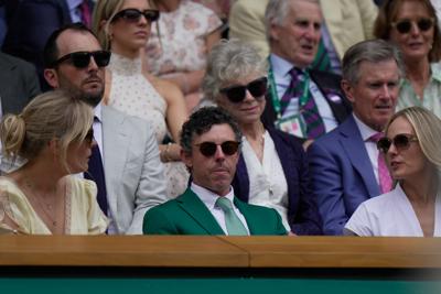 Rory McIlroy takes green jacket to Wimbledon as Ryder Cup players get ...