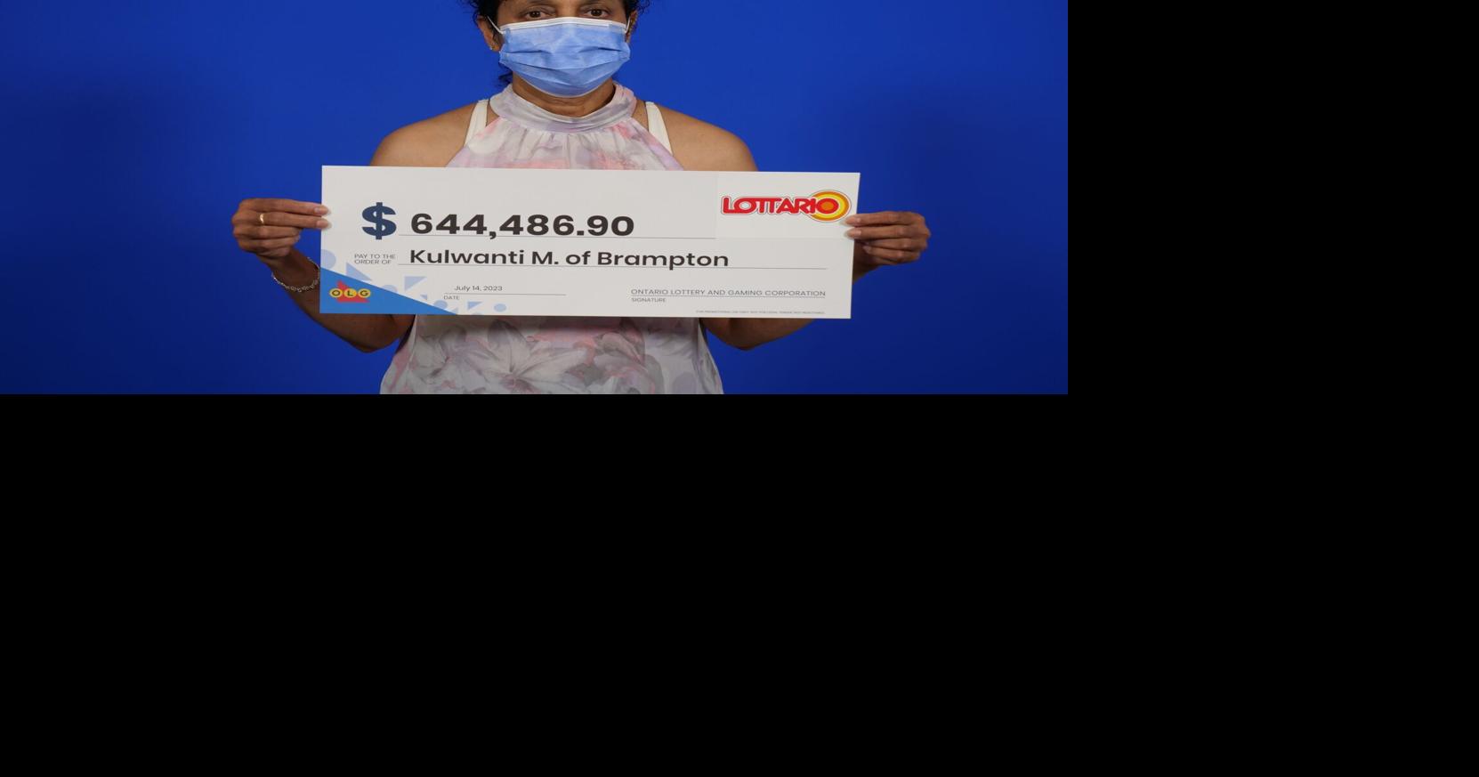 Brampton woman wins 6 figures playing Lottario
