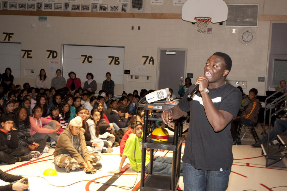 Students scream 'we'