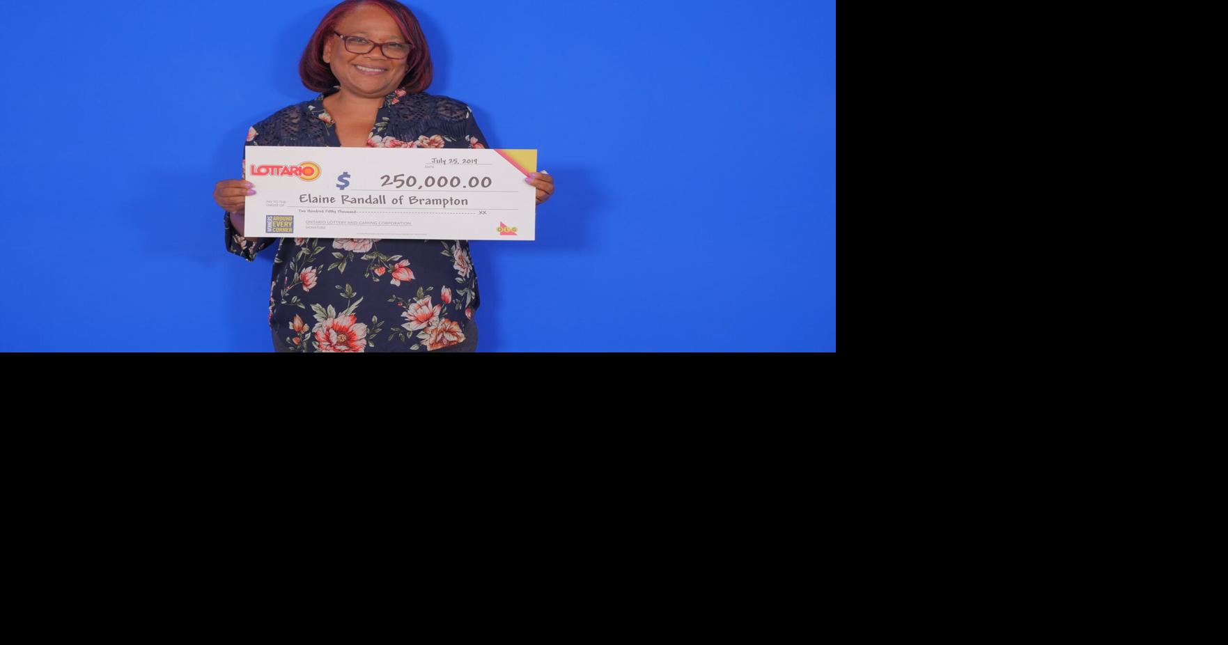 Brampton woman wins Lottario jackpot