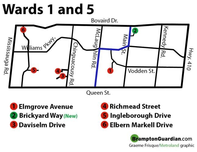 MAP: City of Brampton reveals 3 new photo radar locations