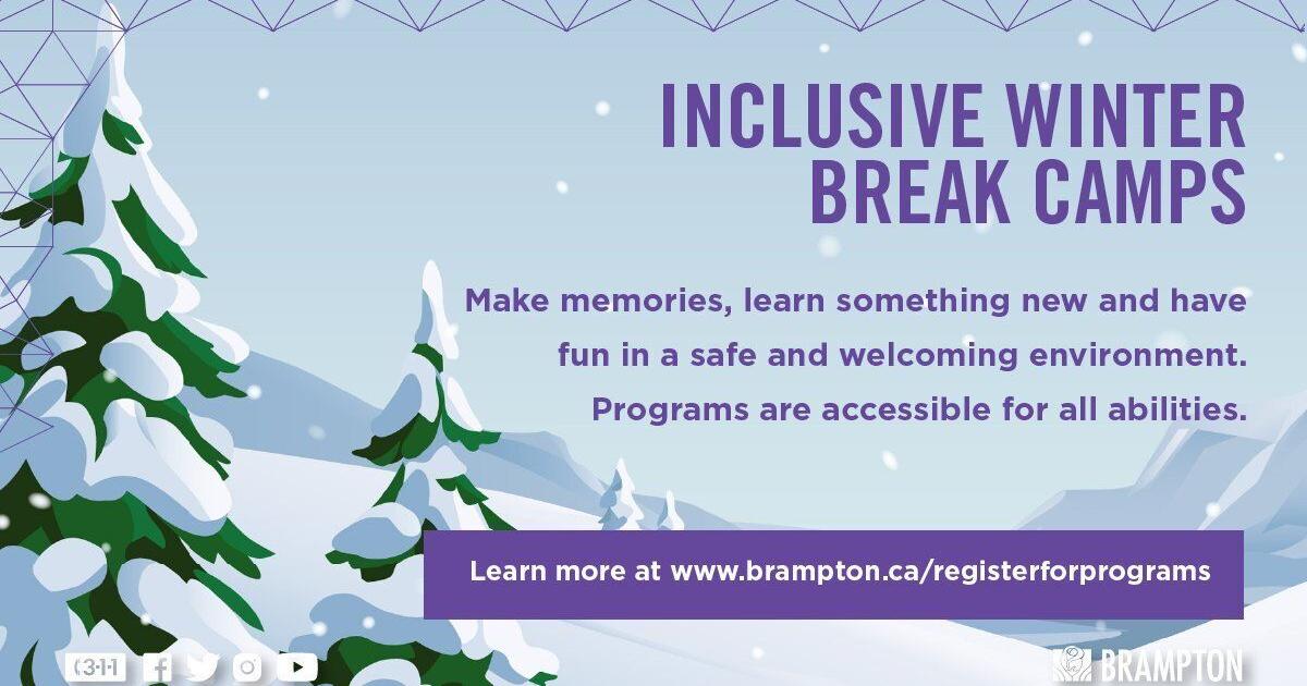 City of Brampton offering winter camp programs