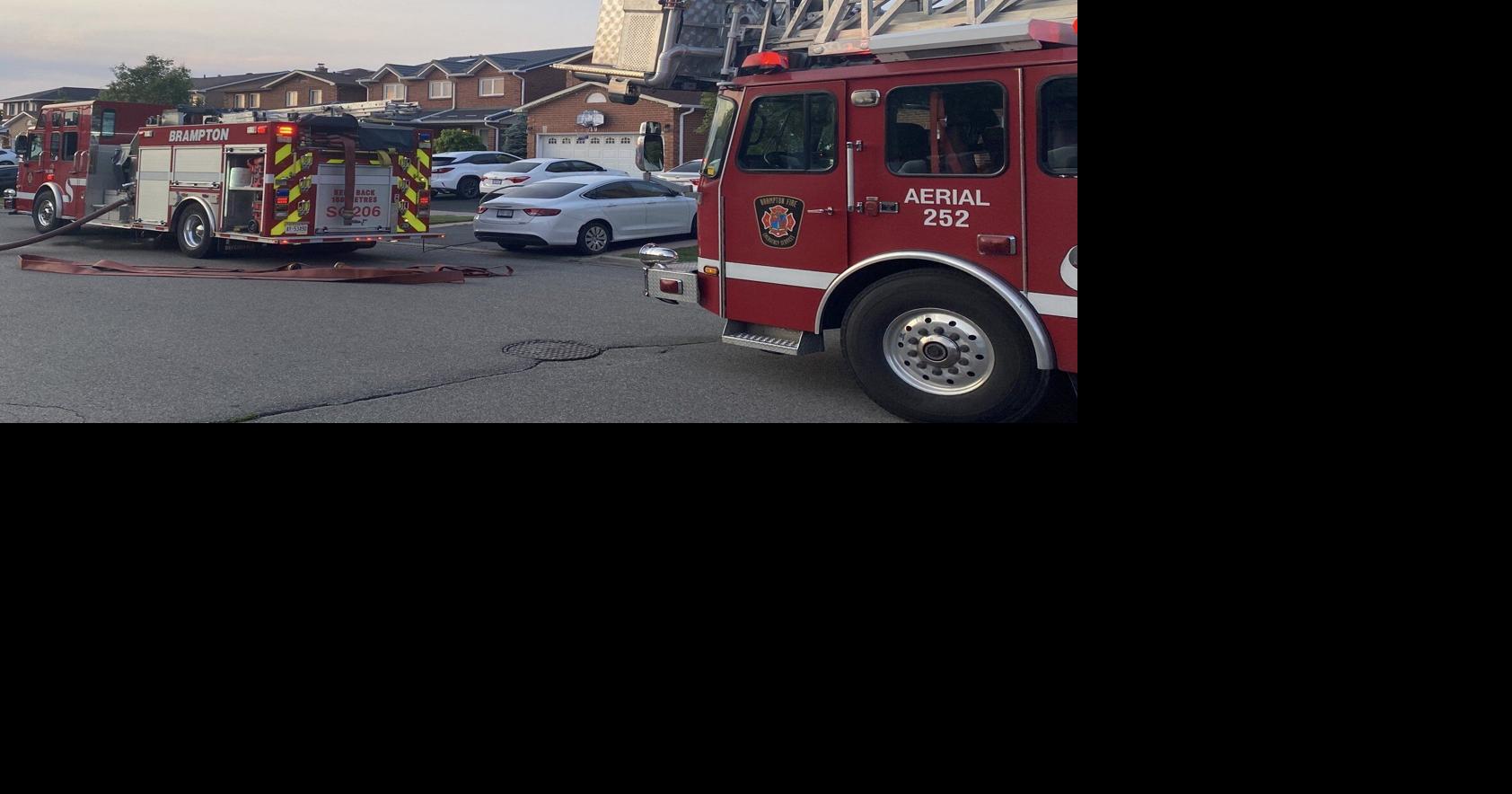 Brampton firefighters on scene at house fire