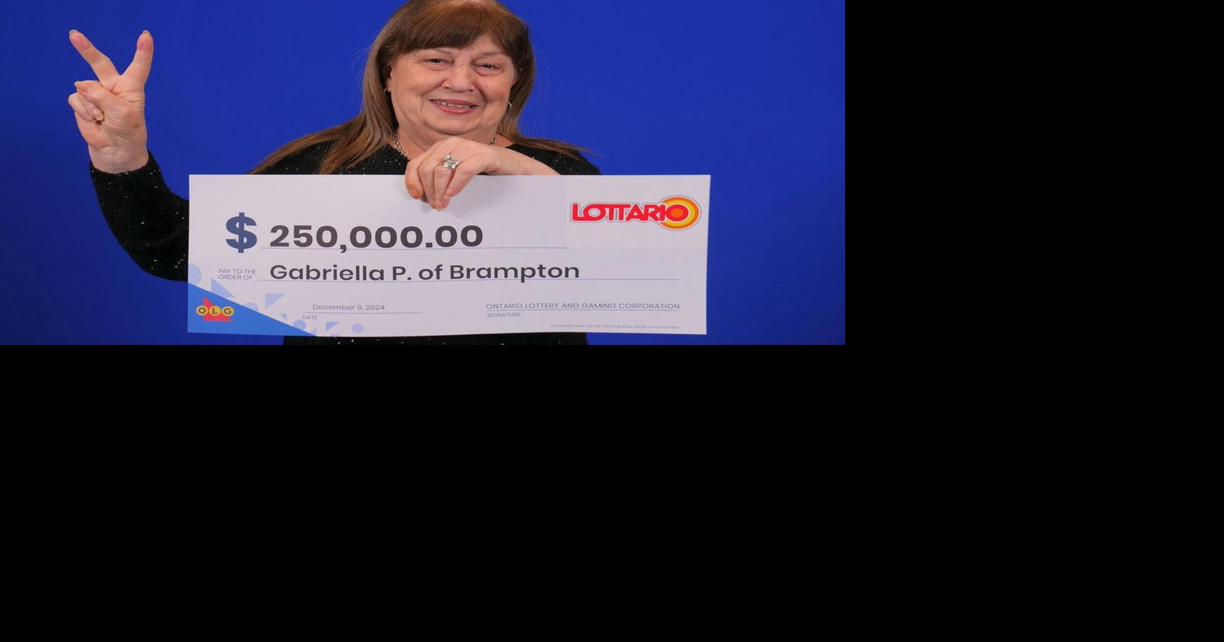 Brampton resident wins Lottario jackpot