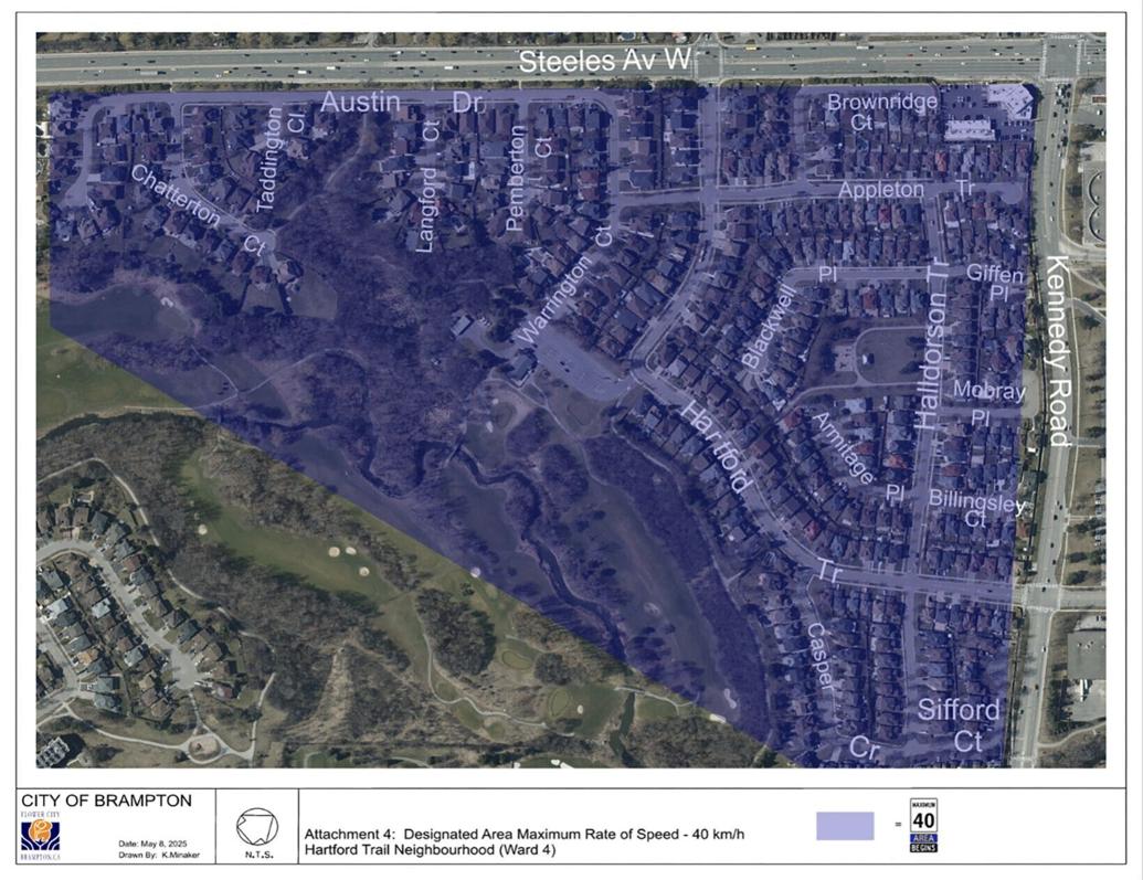 MAPS: Brampton reducing speed limits in 10 neighbourhoods