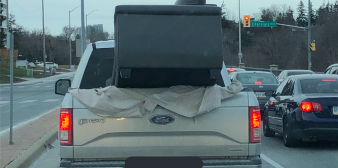 'Had to do a double take': Driver in Brampton fined after pick up truck ...