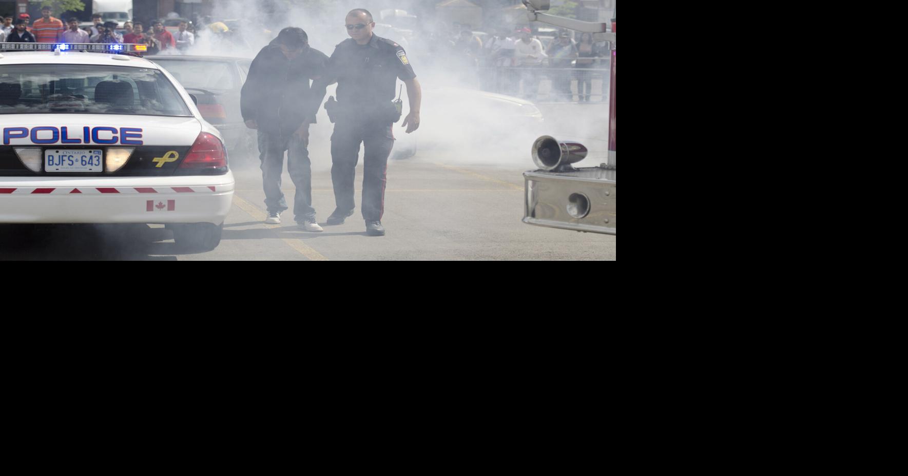 Deadly distraction at student demo