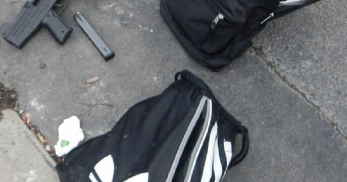 Fake Uzi seized, two arrested