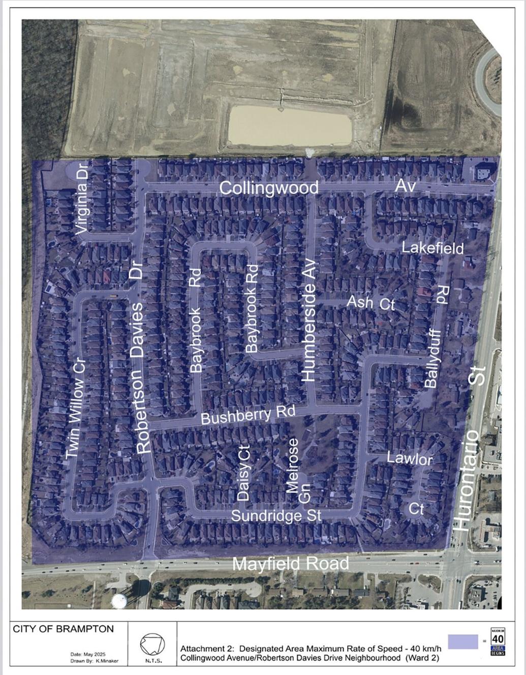 MAPS: Brampton reducing speed limits in 10 neighbourhoods