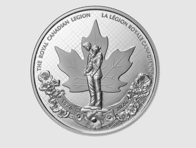 Canada unveils new coins for Legion’s 100th anniversary