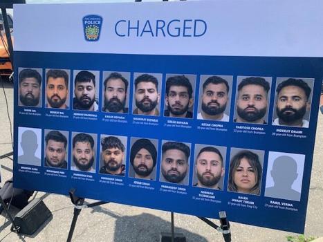 Two big bosses identified in extortion probe: Peel police