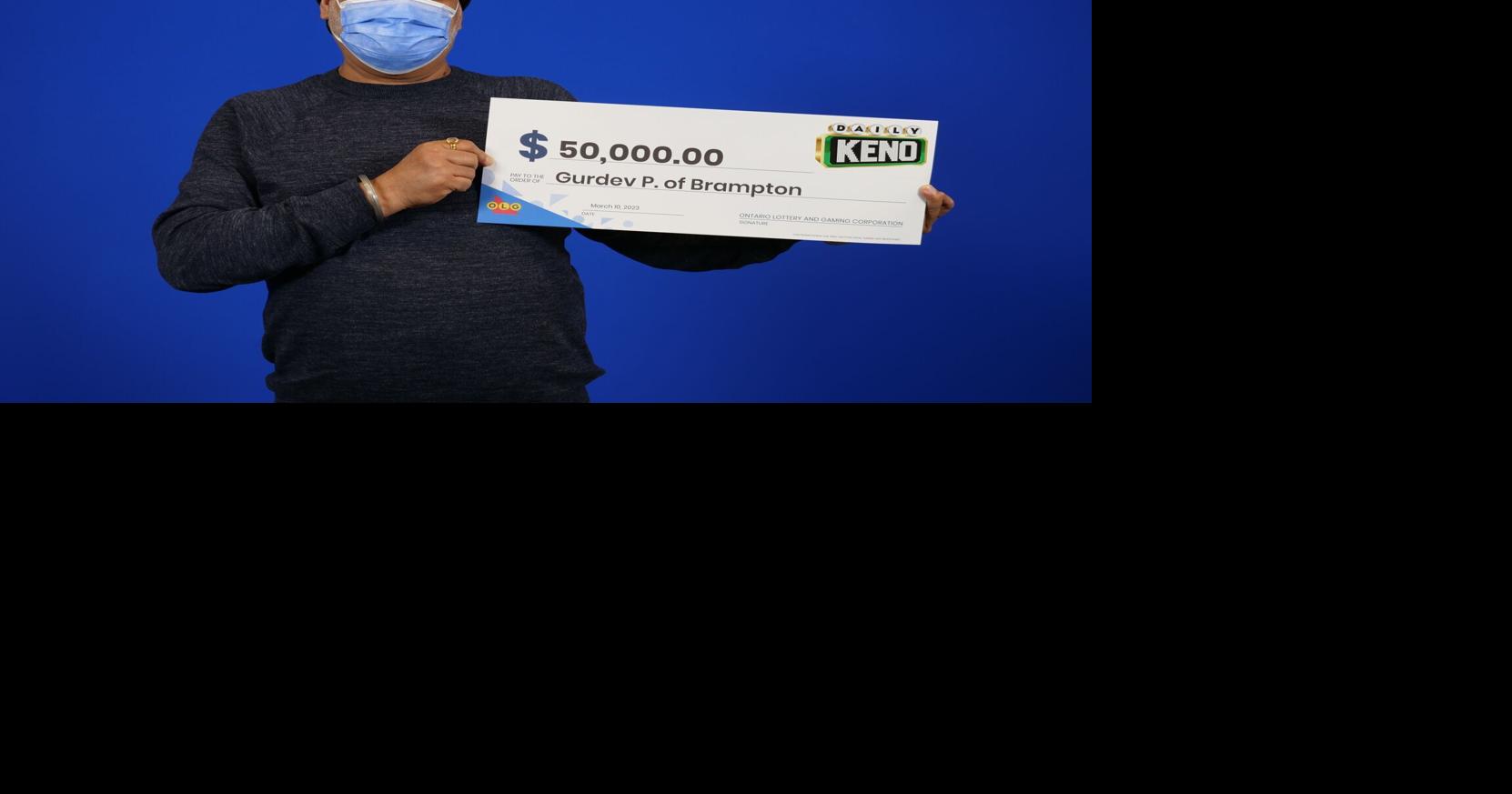 Daily Keno picks pay off big for Brampton baker