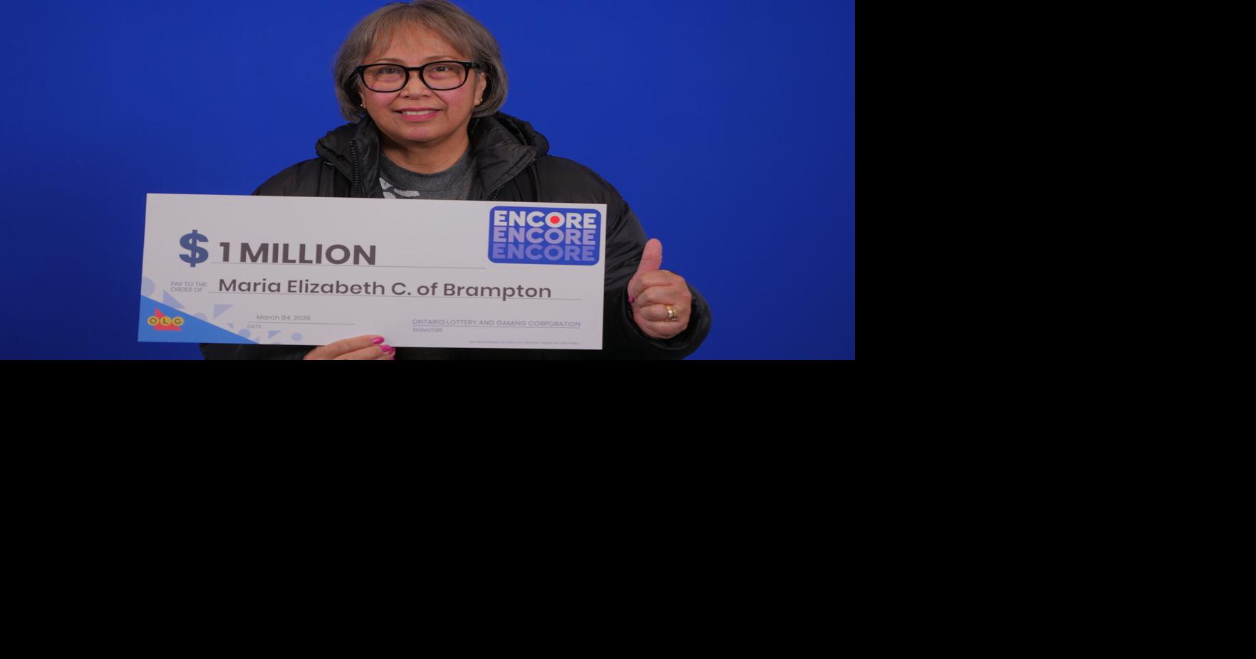 Brampton retiree now a millionaire after OLG Encore win