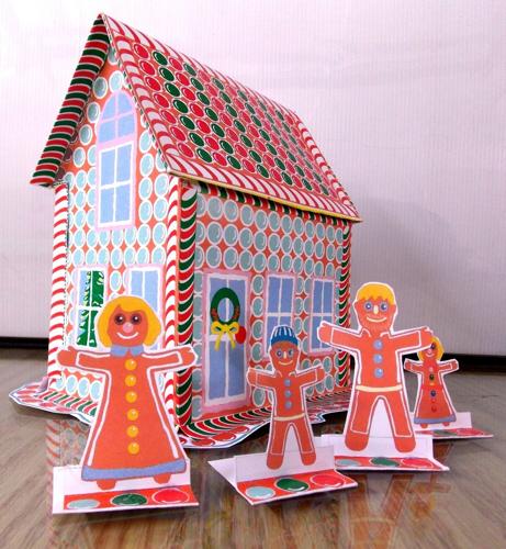 Visual Arts Brampton gives out free, fold-up gingerbread houses