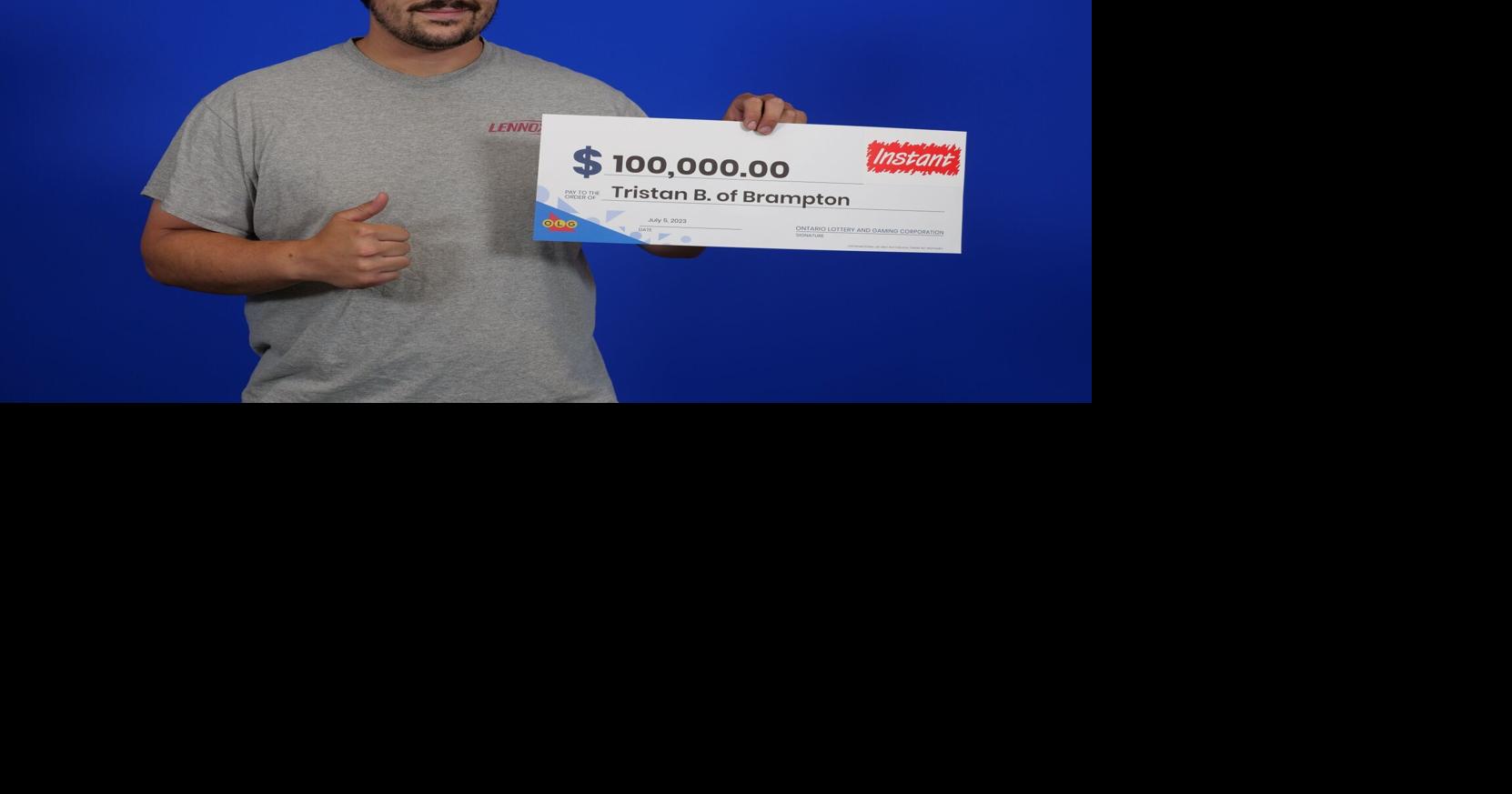 Brampton man wins $100K playing instant OLG game