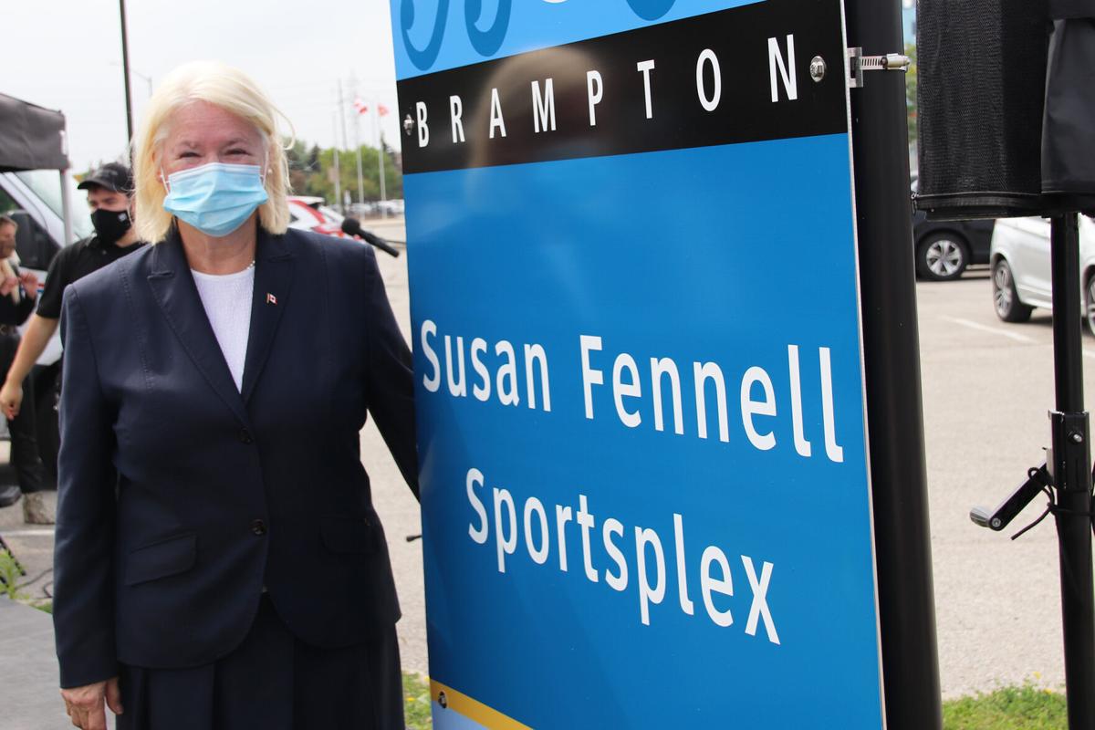 Brampton sportsplex officially renamed for former mayor Susan Fennell
