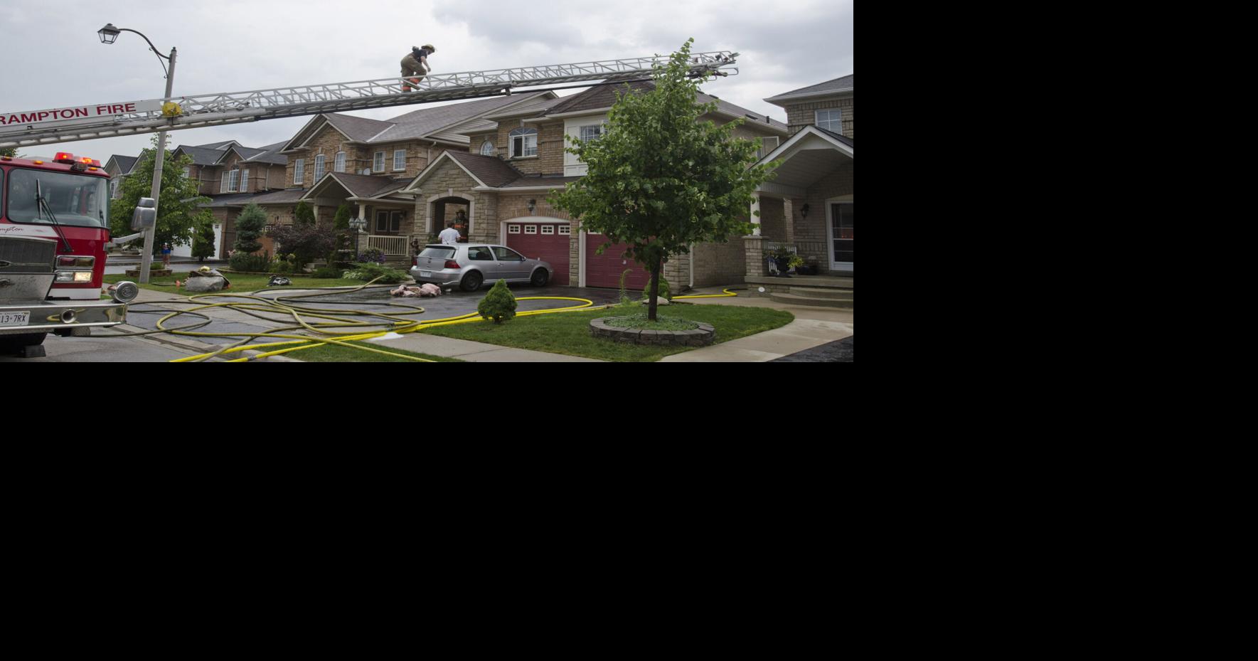 Lightning strike starts small fire