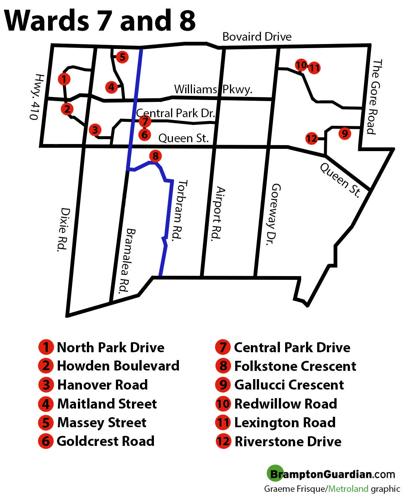 City reveals 5 new photo radar locations in Brampton