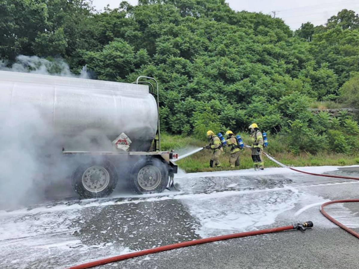 Tanker truck fire temporally closes U.S. 65 | News Free ...