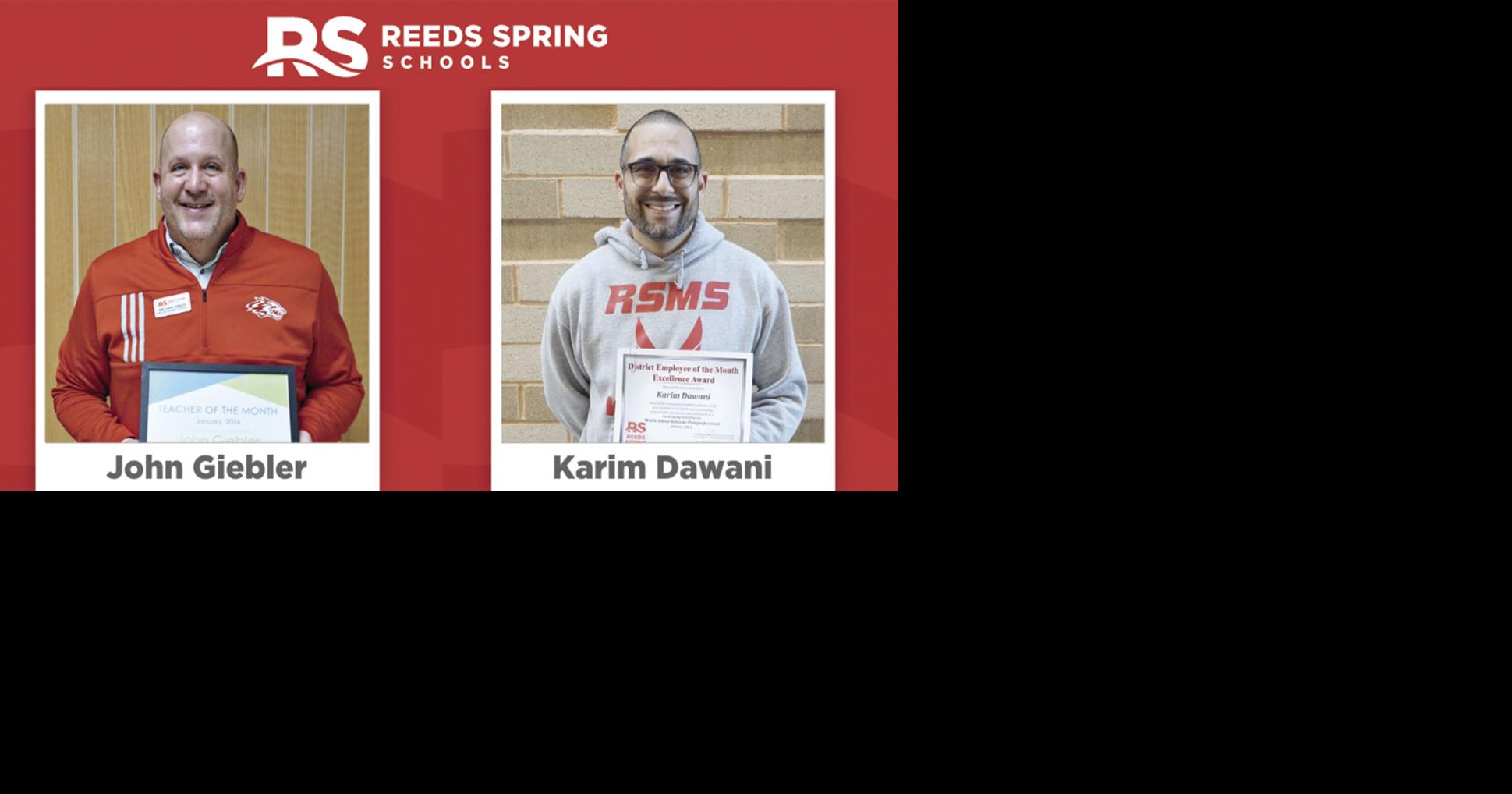 Reeds Spring School District names January Excellence Award winners ...