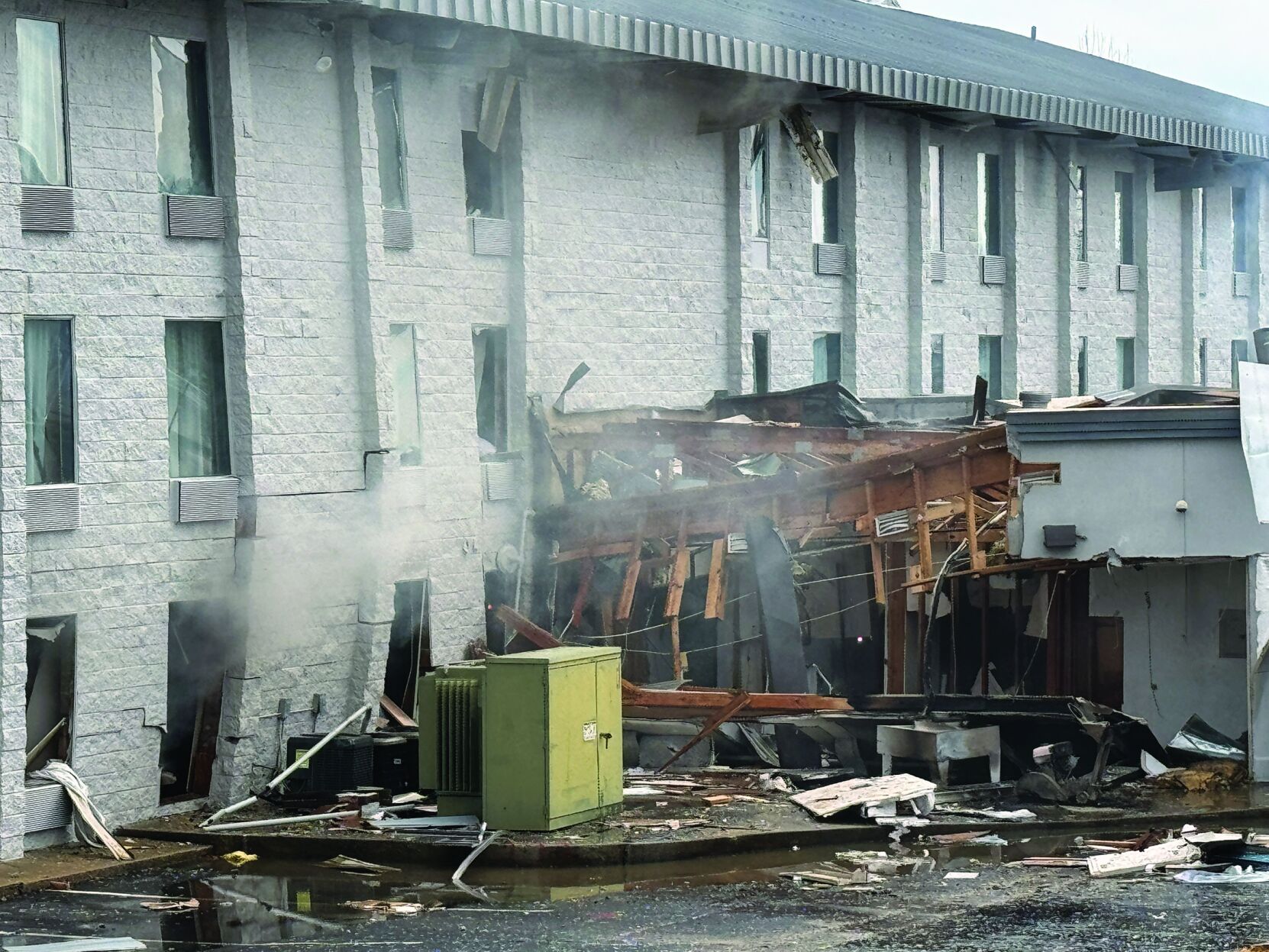 Four injured in explosion and fire at Spark by Hilton Branson Meadows ...