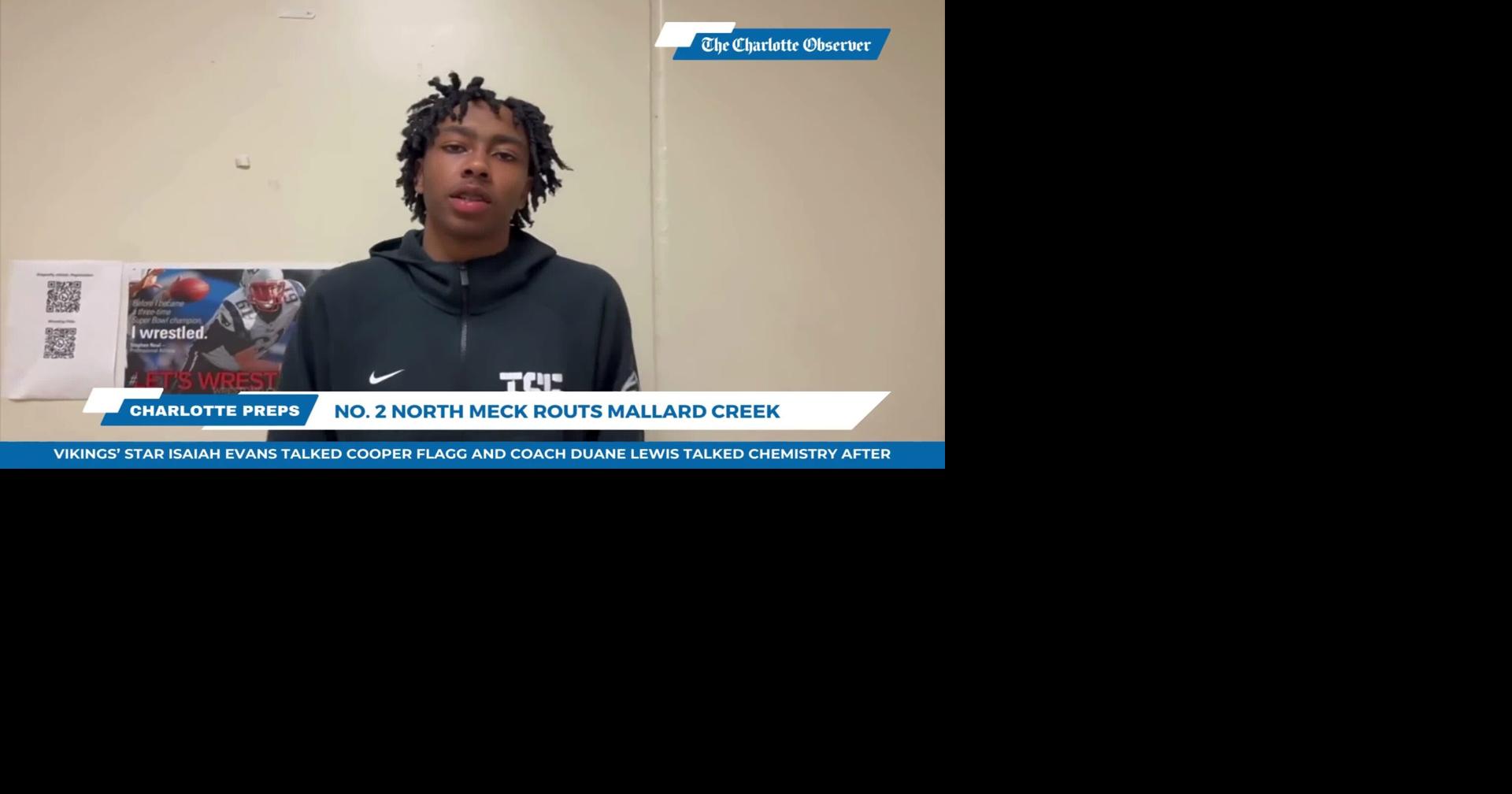 WATCH: North Meck's Isaiah Evans on playing with Cooper Flagg: 'He's a ...