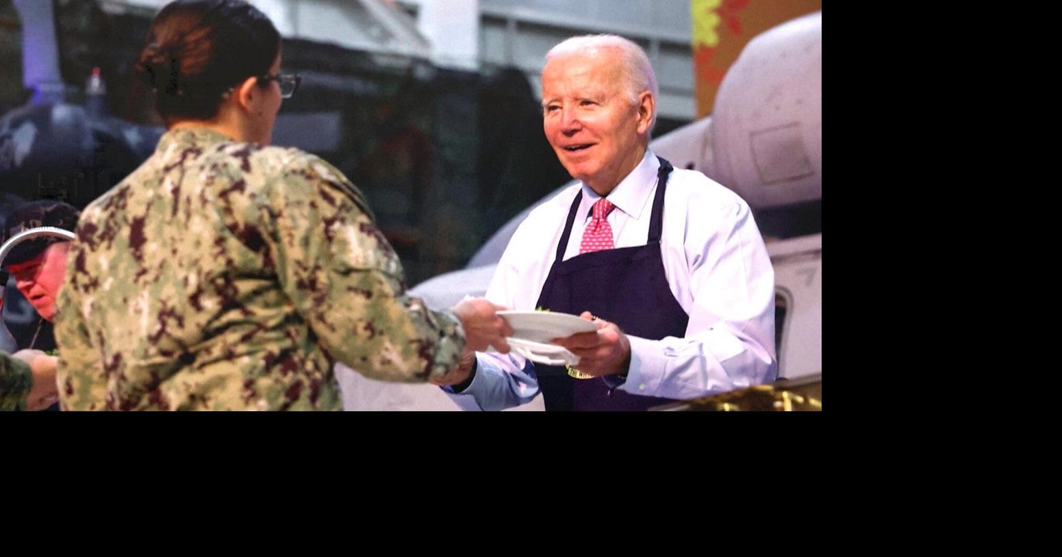 Joe and Jill Biden Sling Potatoes for U.S. Military Service members and ...