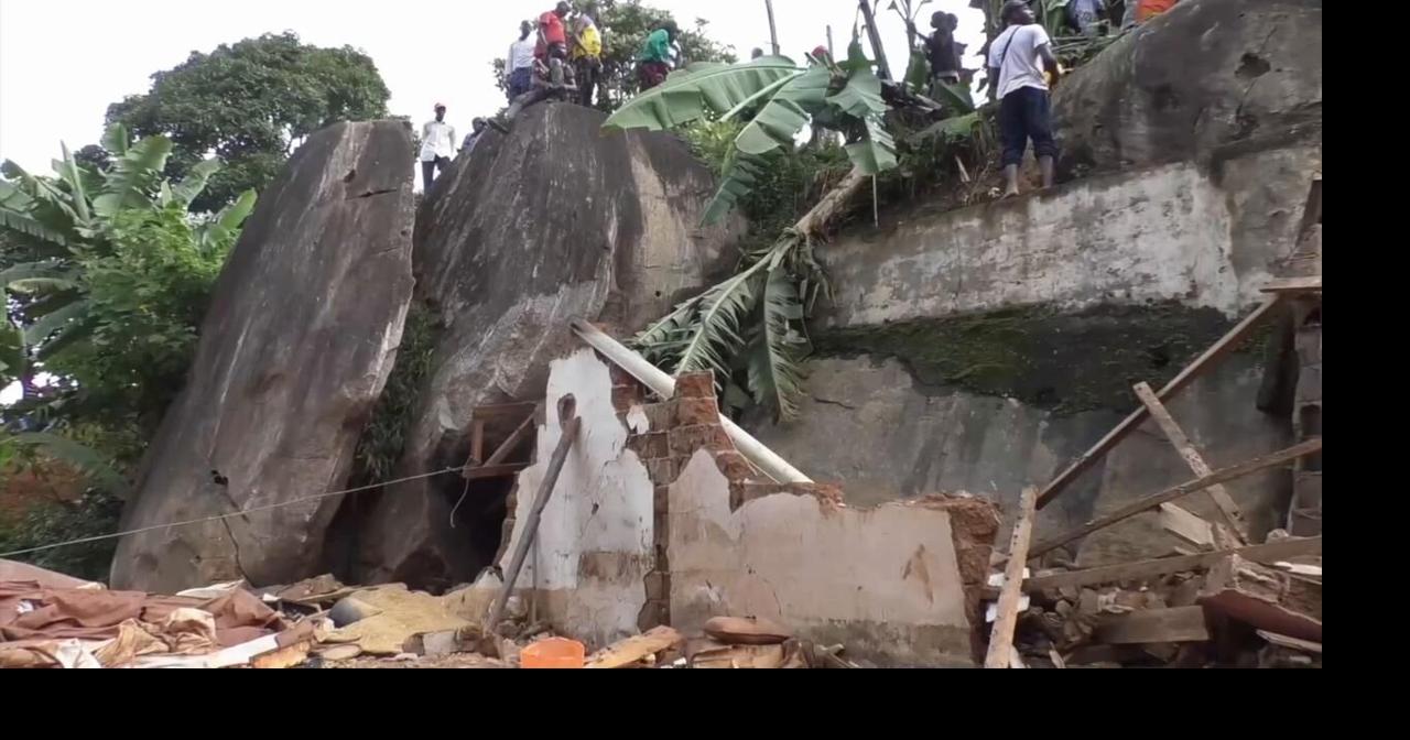 Aftermath of the devastating mudslide in Yaounde, Cameroon