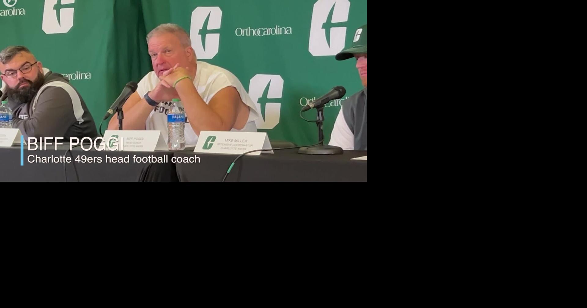 Charlotte 49ers coach Biff Poggi on his first season