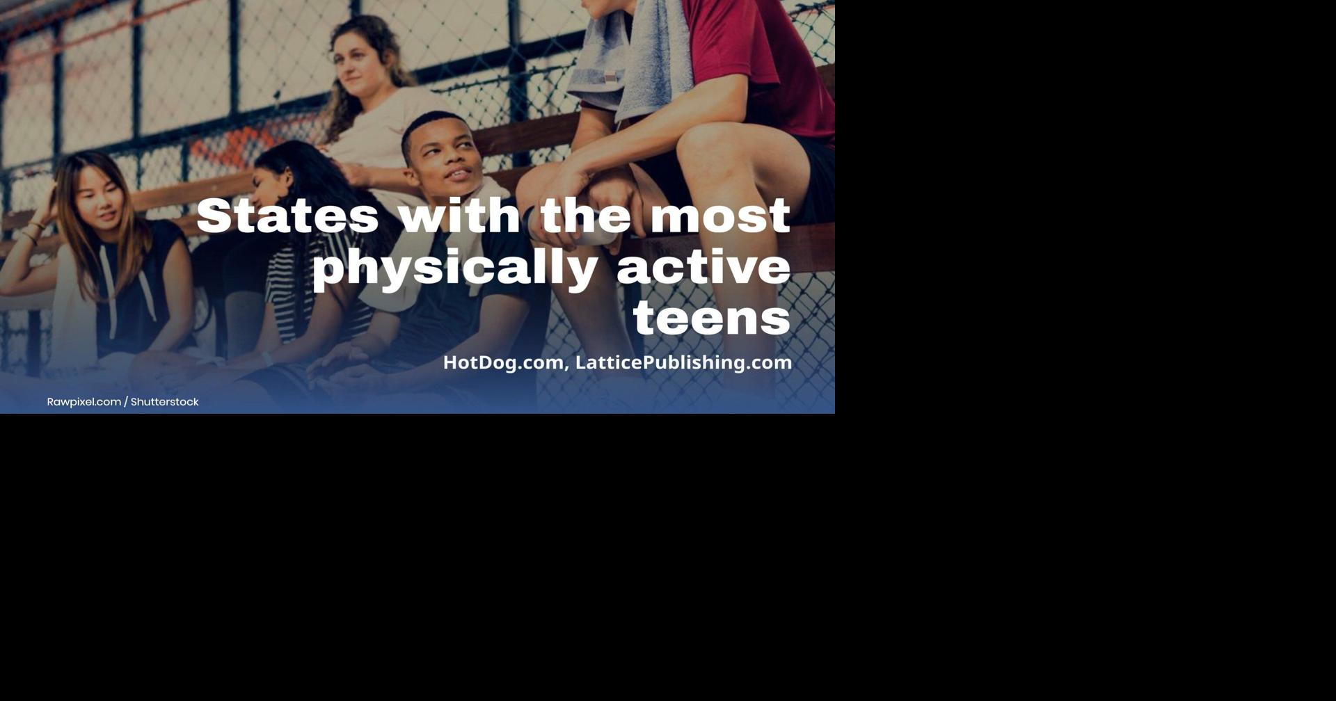 States with the most physically active teens