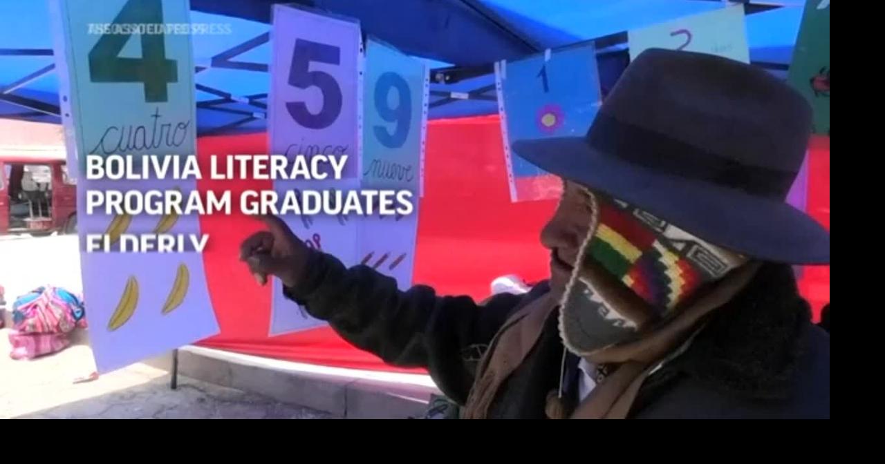 Bolivia literacy program graduates elderly