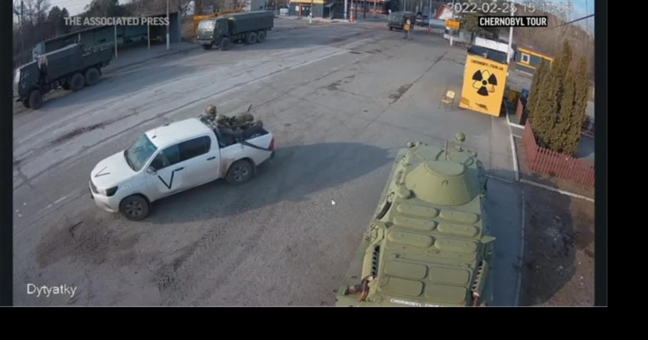 Video emerges of Russian tanks at Chernobyl