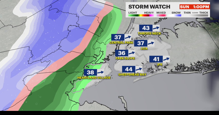 Windy and cold in New York City; tracking chances for snow