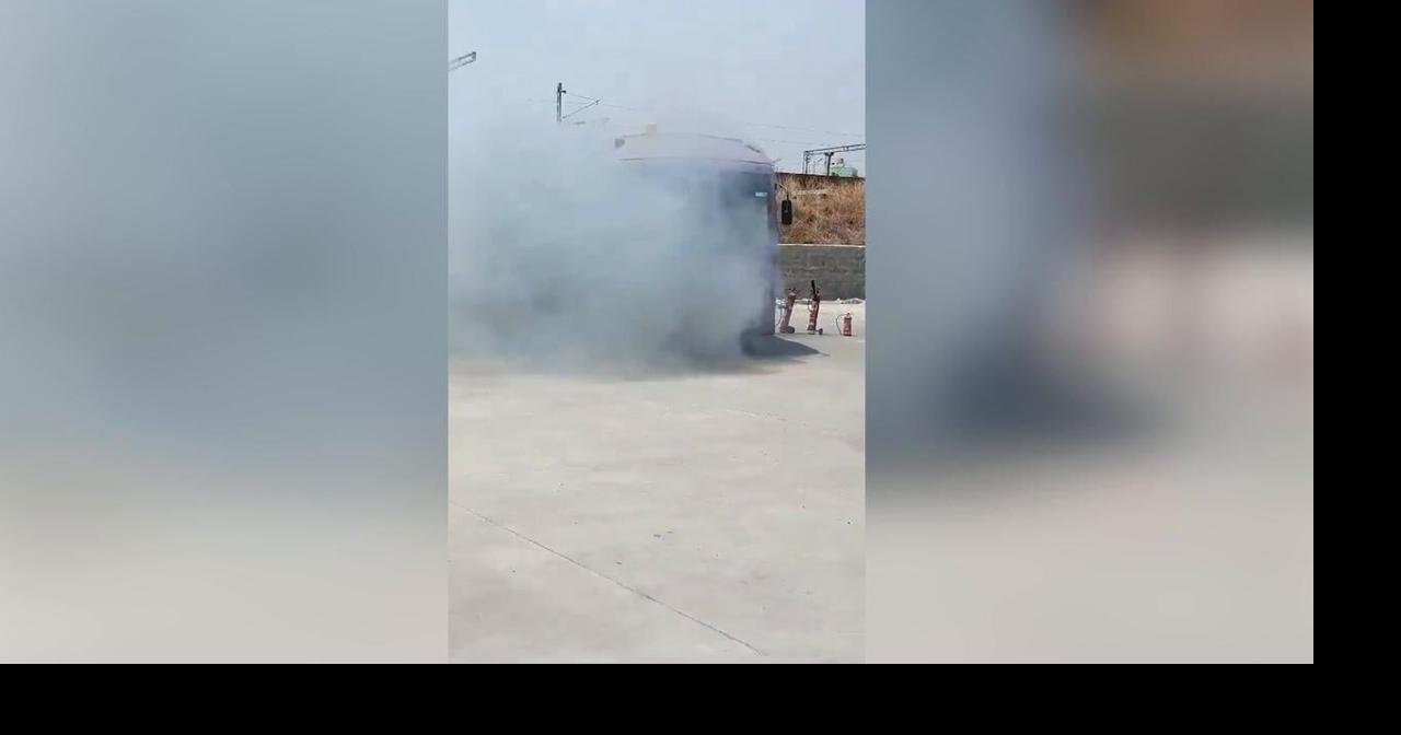 India: Electric bus catches fire, raises safety concerns