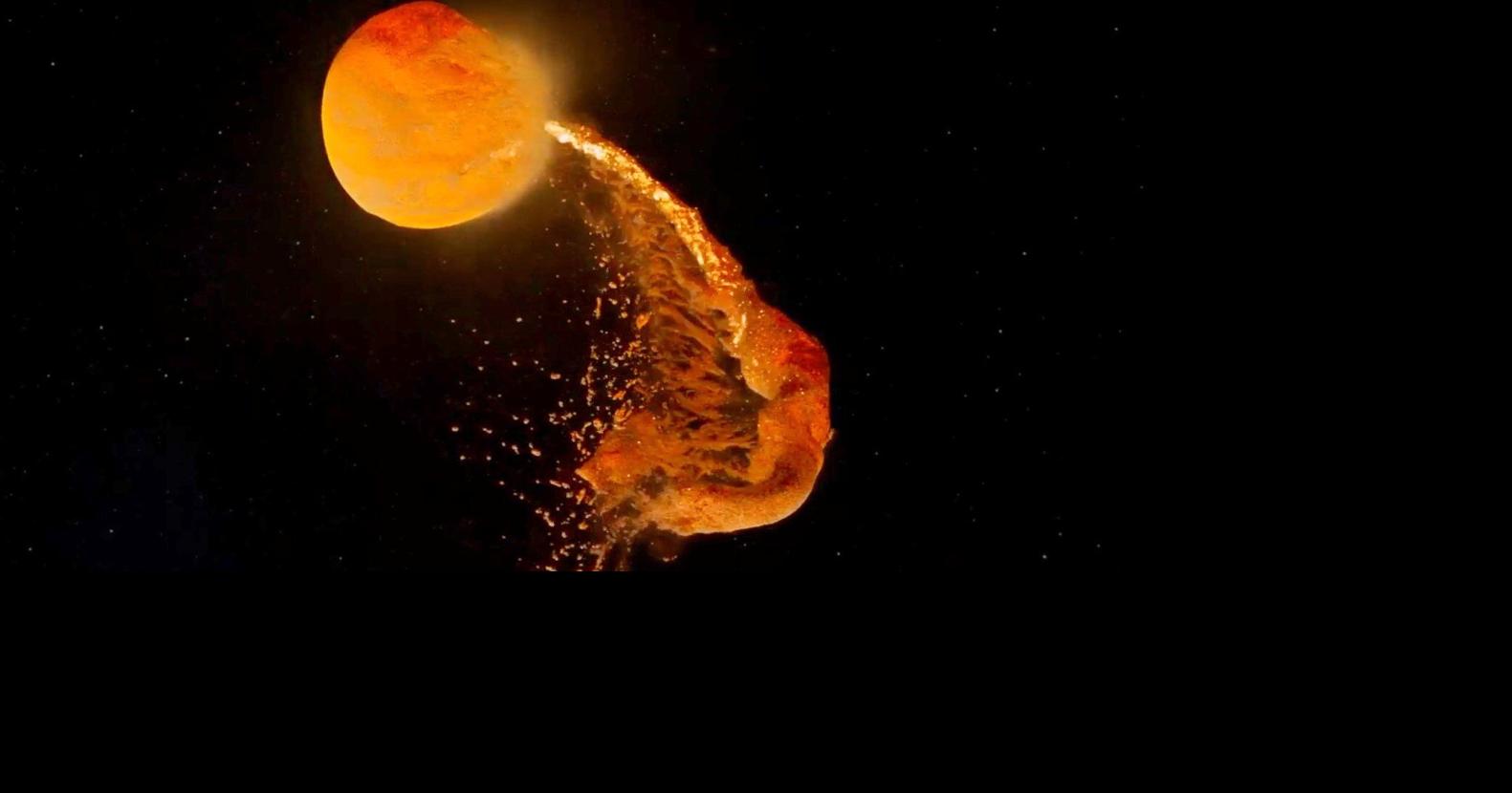 Study, simulation finds the moon formed when Earth smashed into another ...