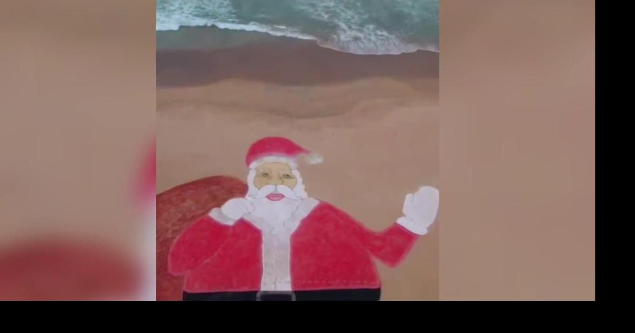 India: World’s largest chocolate sand Santa unveiled on Christmas by ...