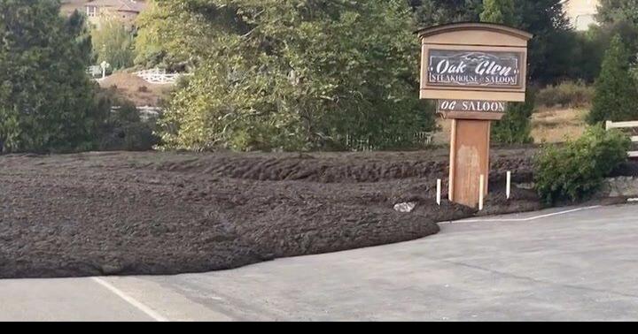 Mudflow surges down California road, and more of today's top videos