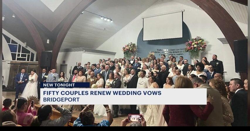 50 couples renew their wedding vows at Bridgeport church mass marriage ...