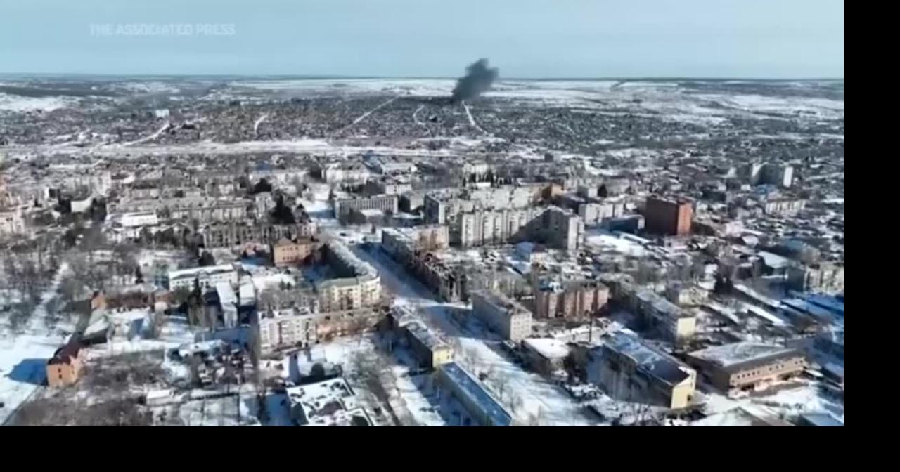 Drone video shows scale of Bakhmut destruction