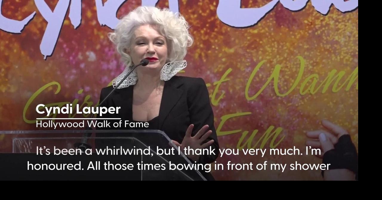 Cher celebrates ‘genius singer’ Cyndi Lauper at handprint ceremony