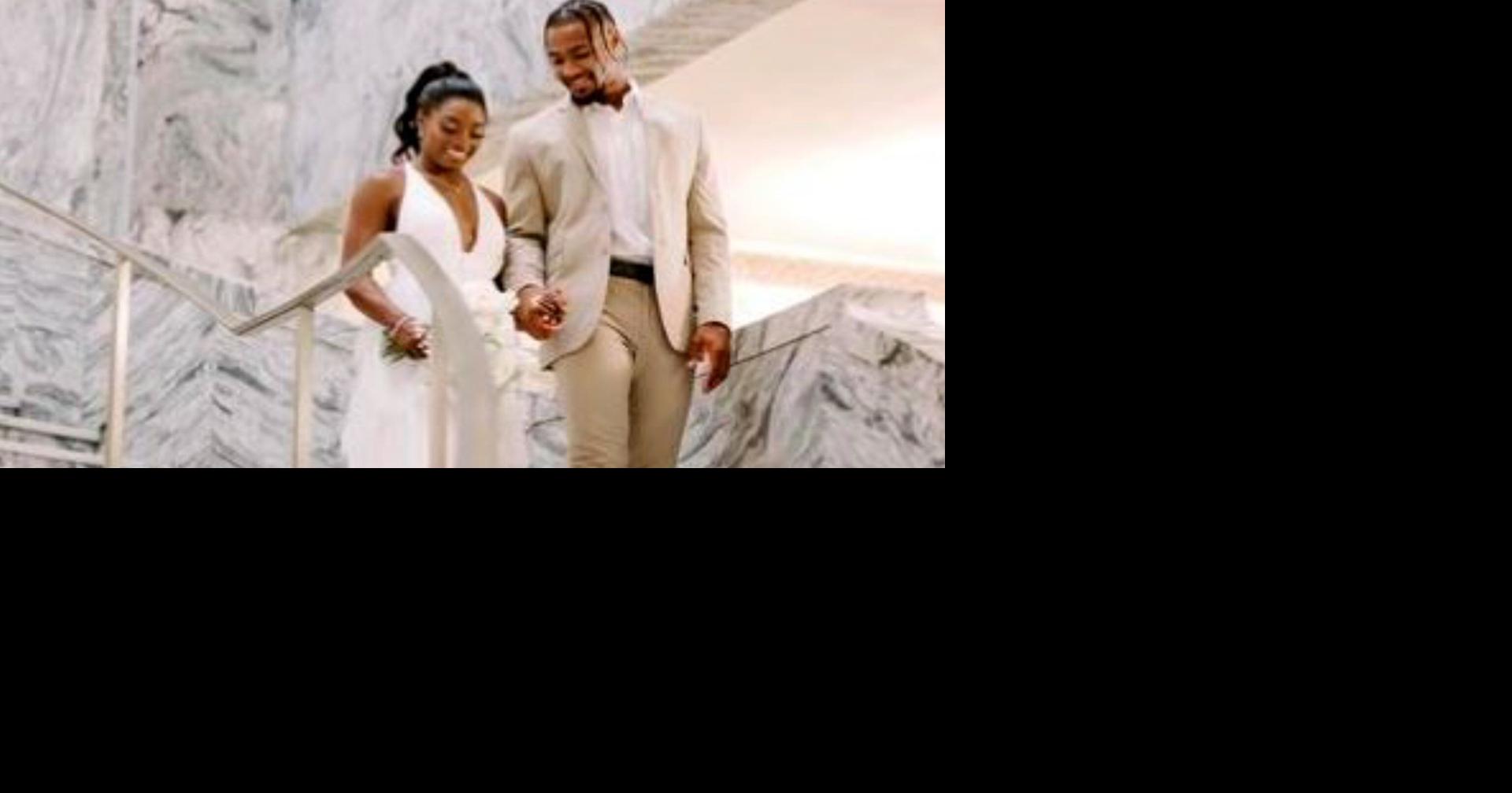 Olympian Simone Biles weds NFL player Jonathan Owens