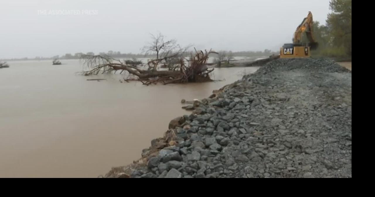 Crew races to fix California levee amid more rain