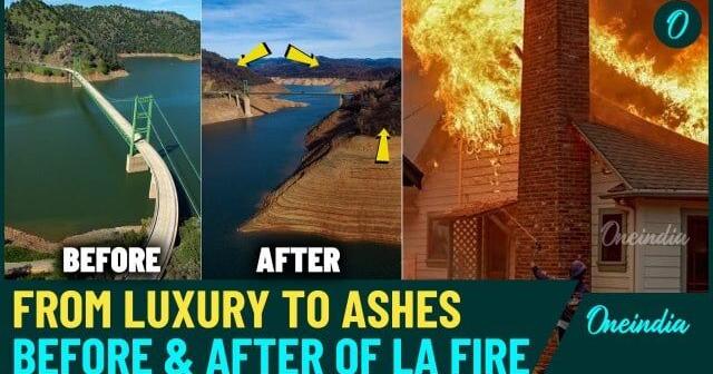 California LA Wildfires' Aftermath: Before & After Footage Shows ...