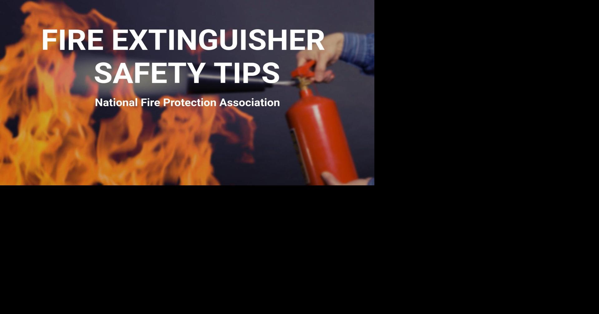 Fire extinguisher safety tips
