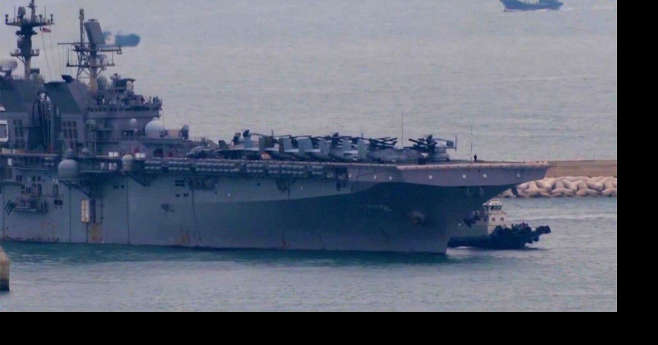 American assault ship docks in South Korea ahead of massive military ...