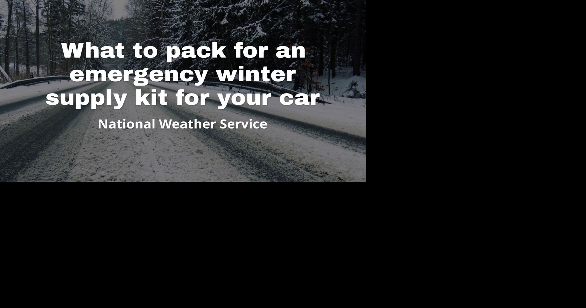 What to pack for an emergency winter supply kit for your car