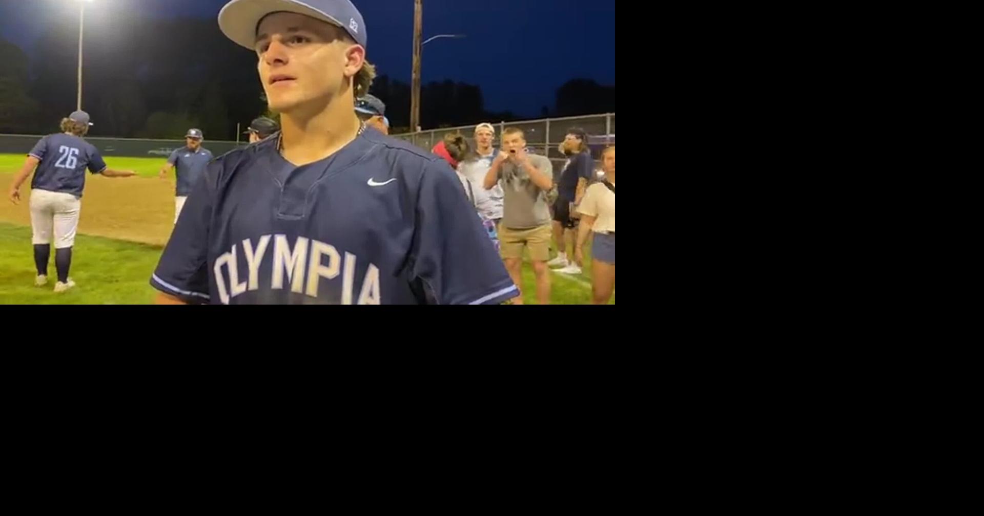 Lincoln Berg discusses Olympia baseball’s district title