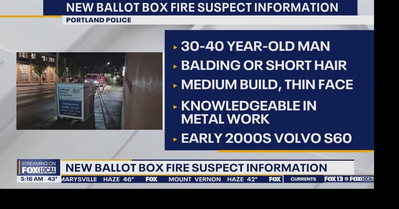New ballot box fire suspect information